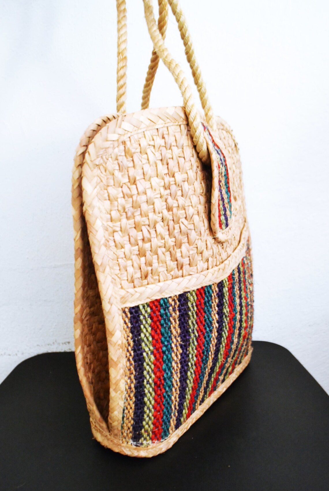 Woven Straw Purseboho Bagtop Handle Bag - Etsy