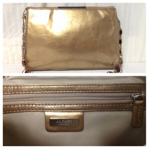 Alfani Gold Purse,bag,1980s,gold Leather, Shoulder Bag,gold,purses,bags ...