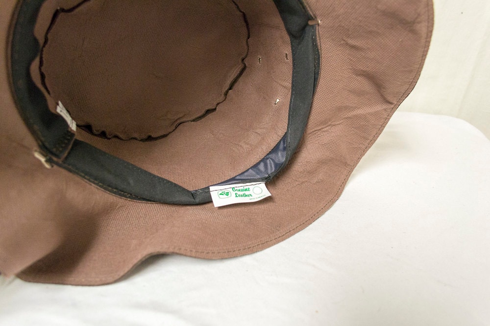 Suede Leather Hat, Floppy Hat,hippie Hat,western, Boho, Suede, Studded ...