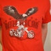Mens Motorcycle Shirt, Red ,american T-shirt, Men's, L,shirt ,eagle ...