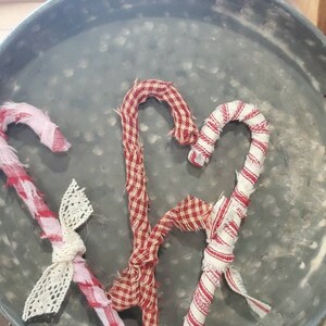 Valentine Candy Canes, Valentine Decor, Fabric Covered Candy Canes ...