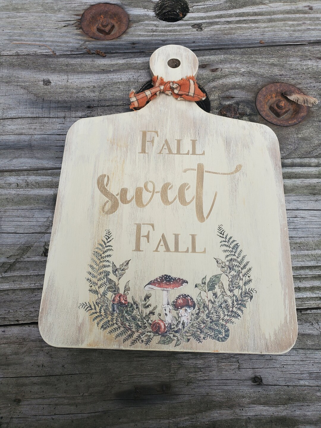 Fall Sweet Fall Sign, Fall Cutting Board Sign, Fall Kitchen Sign ...