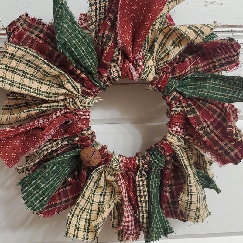 Rag Wreath - Etsy
