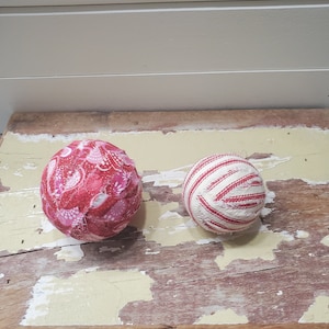 Rag Ball Bowl Fillers, Valentine Fabric Bowl Fillers, Heart Fabric Rag ...