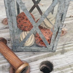 Primitive Fall Rag Balls, Fall Bowl Fillers, Rag Balls, Set of Six ...