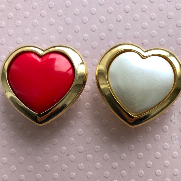 Gold Heart Buttons - Etsy