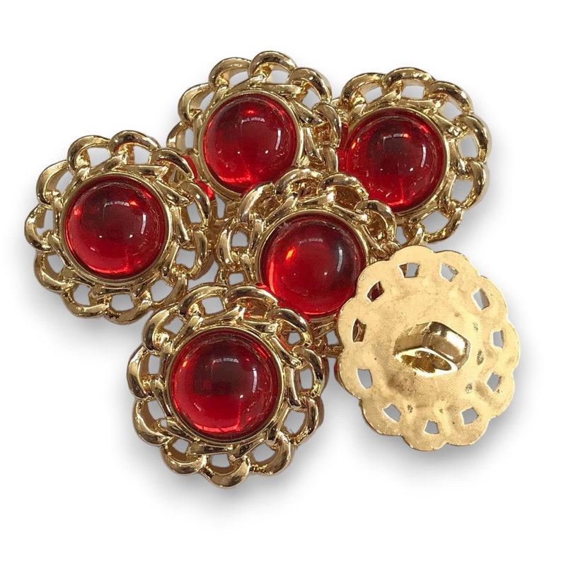 Red Vintage Buttons - Etsy