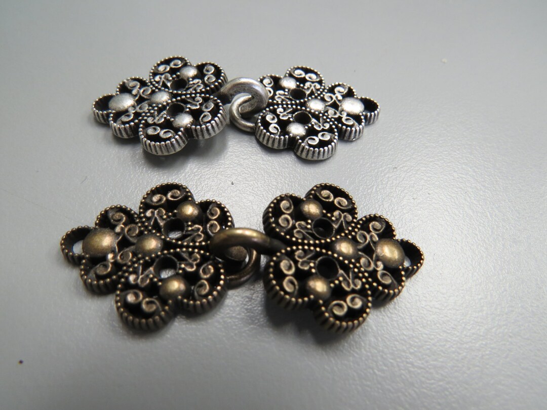 2 Sets Steampunk Vintage Metal Closure Clasp B5524size is 2length X 3 ...