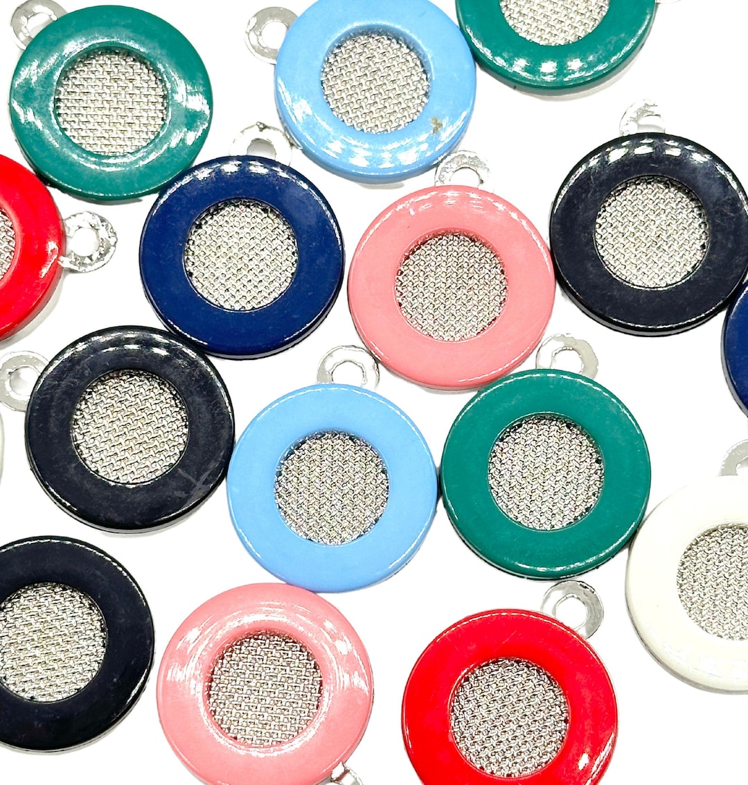 4 Pcs Vintage Color Rim Texture Center Buttons | Decorative Buttons for ...