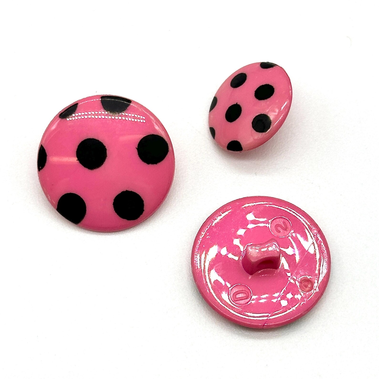 12 Pcs Vintage Polka Dot Buttons: Colorful Sewing Craft Supplies - Etsy