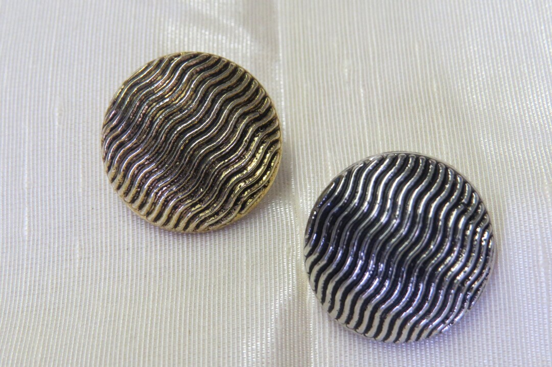 1 Dozen Vintage waves Pattern Shank Buttonsk1383 - Etsy