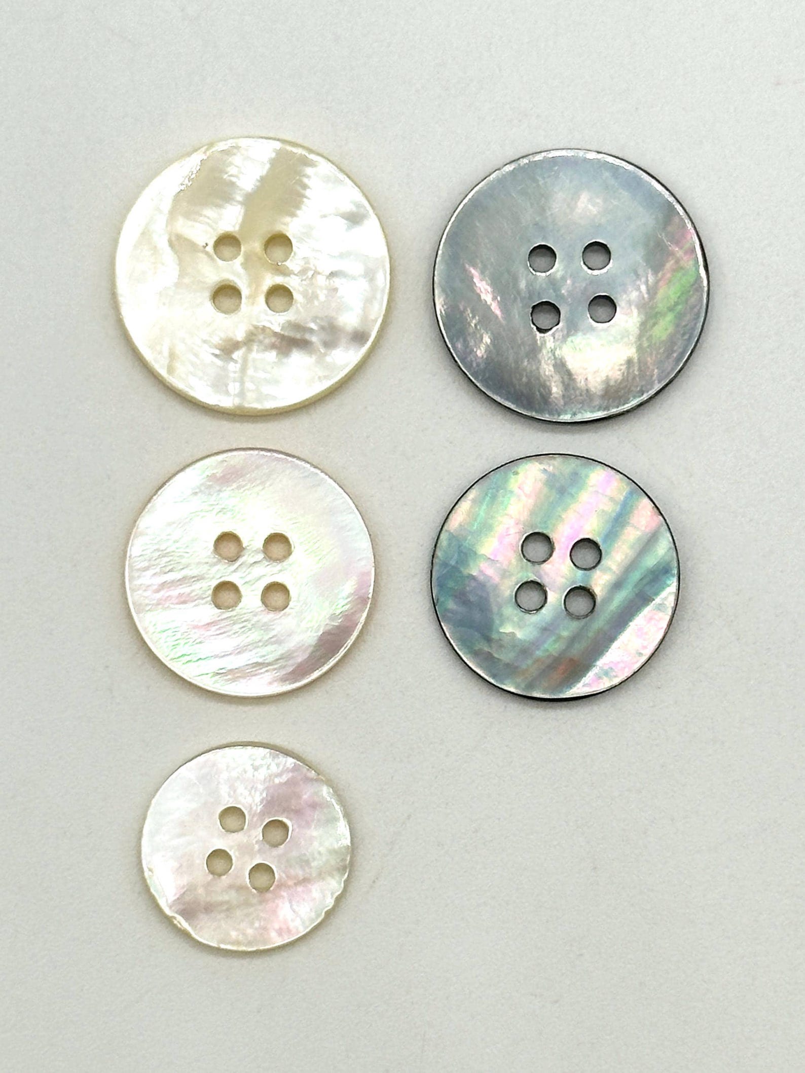 Vintage Mother of Pearl Buttons: 4-hole Sewing Supplies (12 Pcs) - Etsy