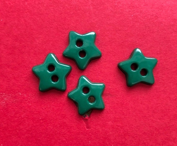 Small Red Star Buttons