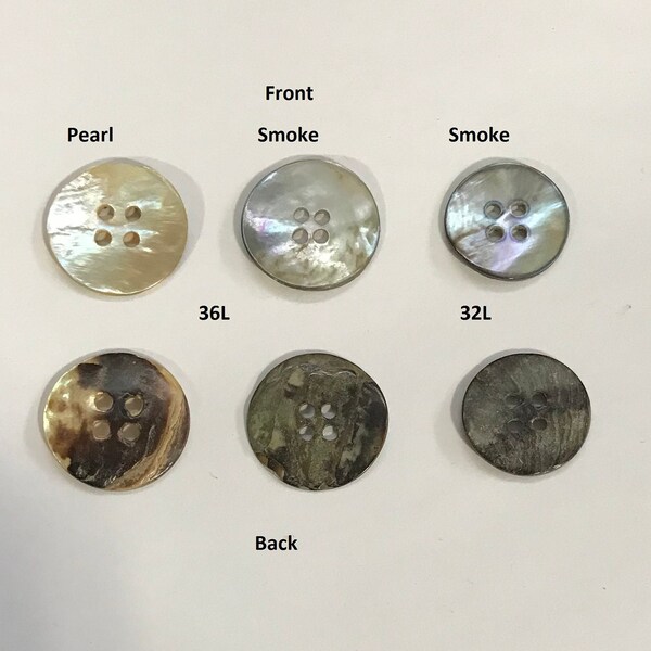 Smoke Shell Buttons - Etsy