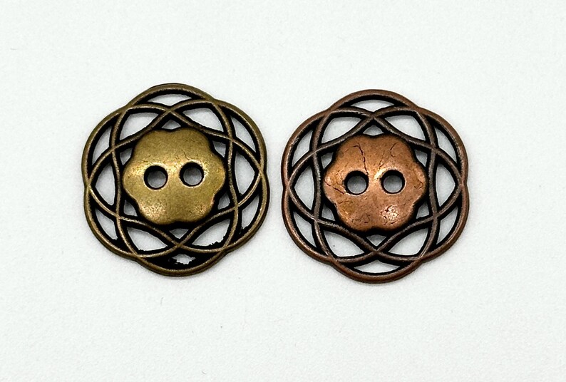 Vintage Daisy Metal Buttons: Basket Weave Design, Set of 12 - Etsy
