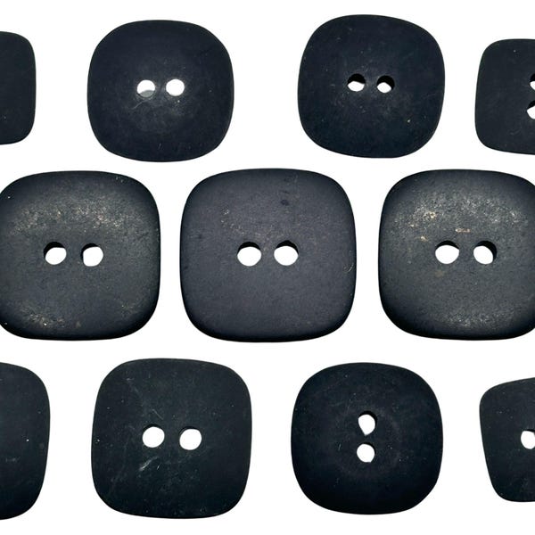 Black Matte Buttons - Etsy