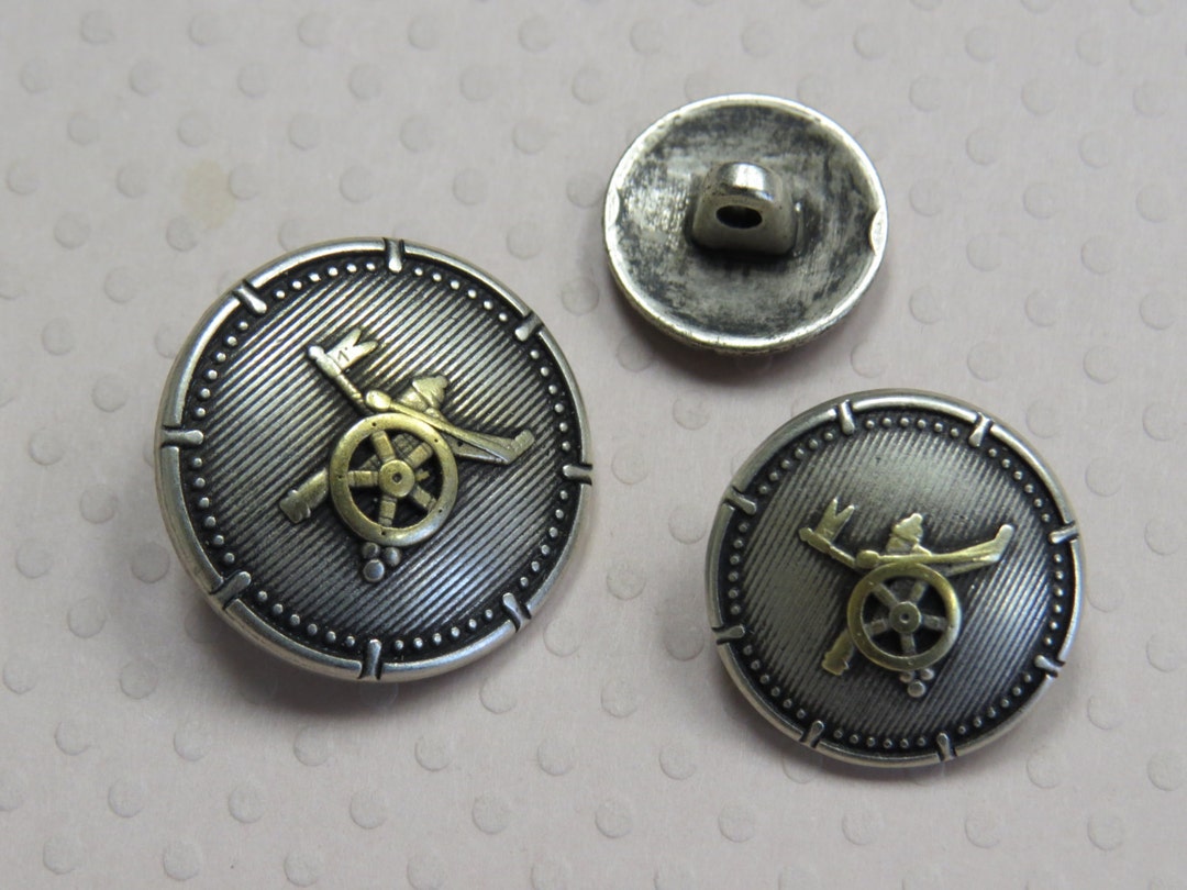 1 Dozen Steampunk Design Vintage Metal Shank Buttons K4465 - Etsy
