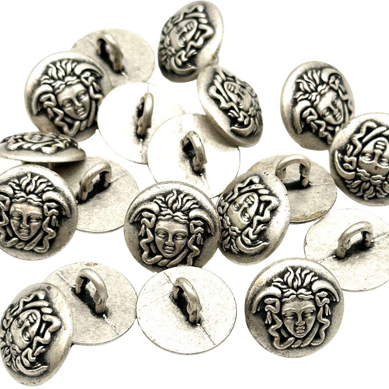 Silver Tone Buttons - Etsy
