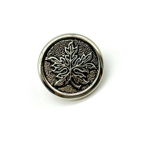 12 Pcs Vintage Maple Leaf Shank Buttons Gold & Antique Silver ...