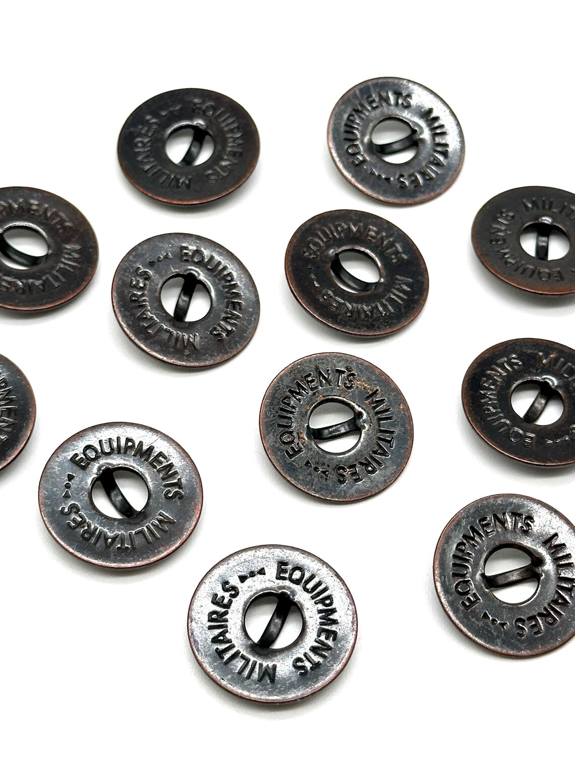Vintage Military Metal Buttons: Antique Copper Sewing Embellishments ...