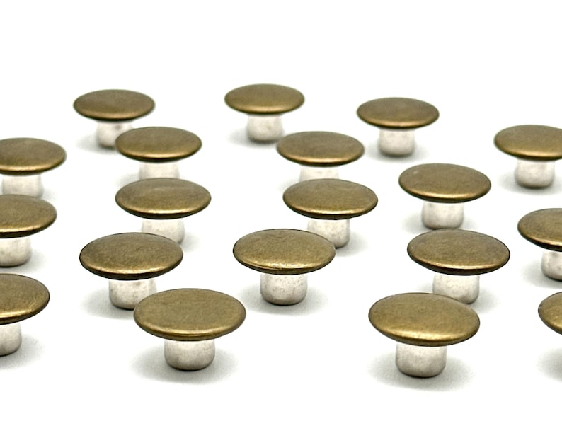 12 Pcs Vintage Jean Buttons Shiny Antique Brass 24l (15mm) | Metal ...