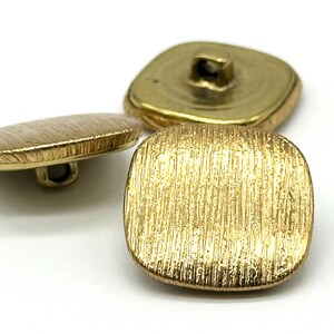 Vintage Gold Square Shank Buttons: Brushed Metal, 23mm (set of 12) - Etsy