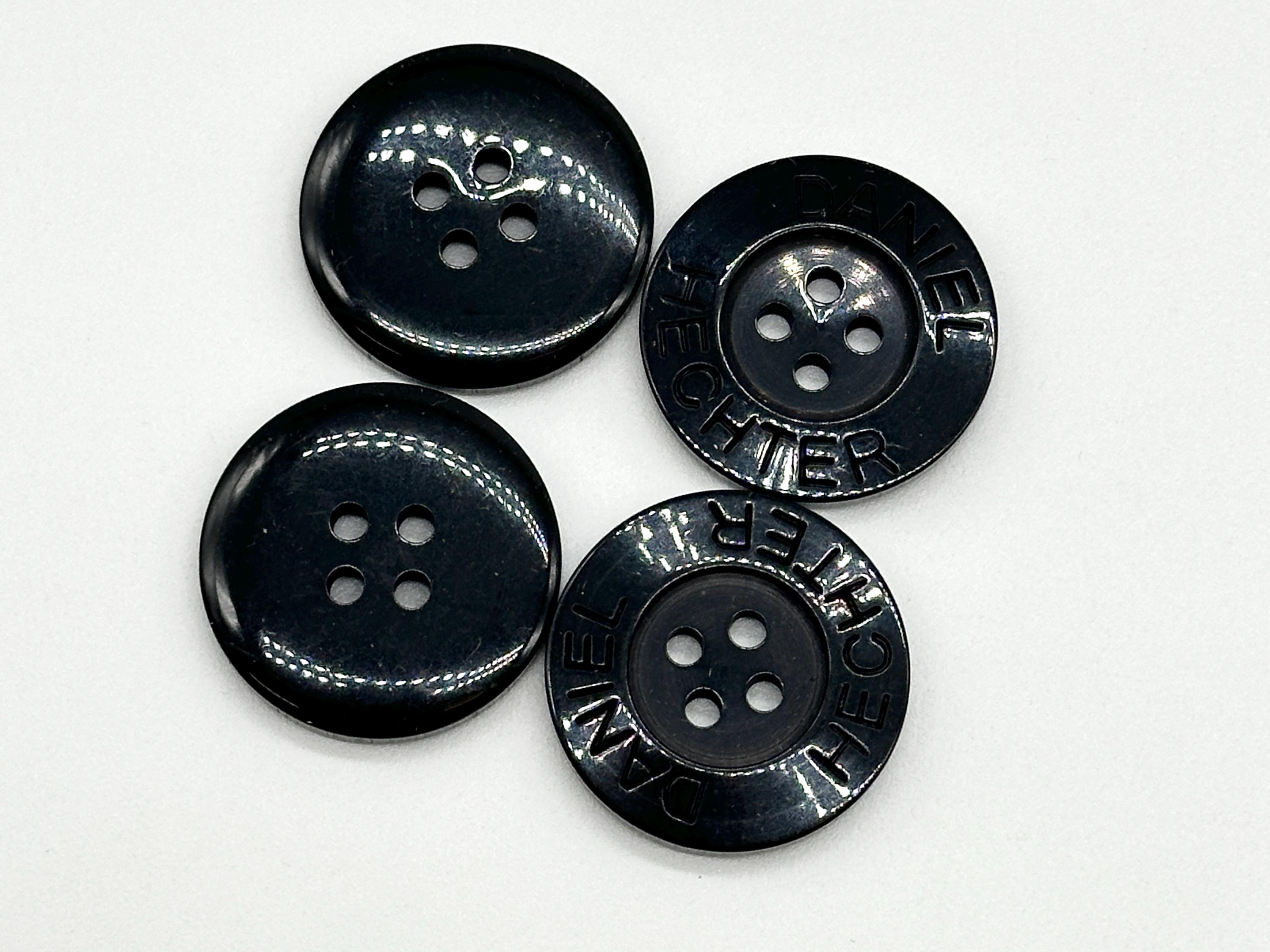 12 Vintage Daniel Hechter Buttons: Gold & Silver Sewing Embellishments ...
