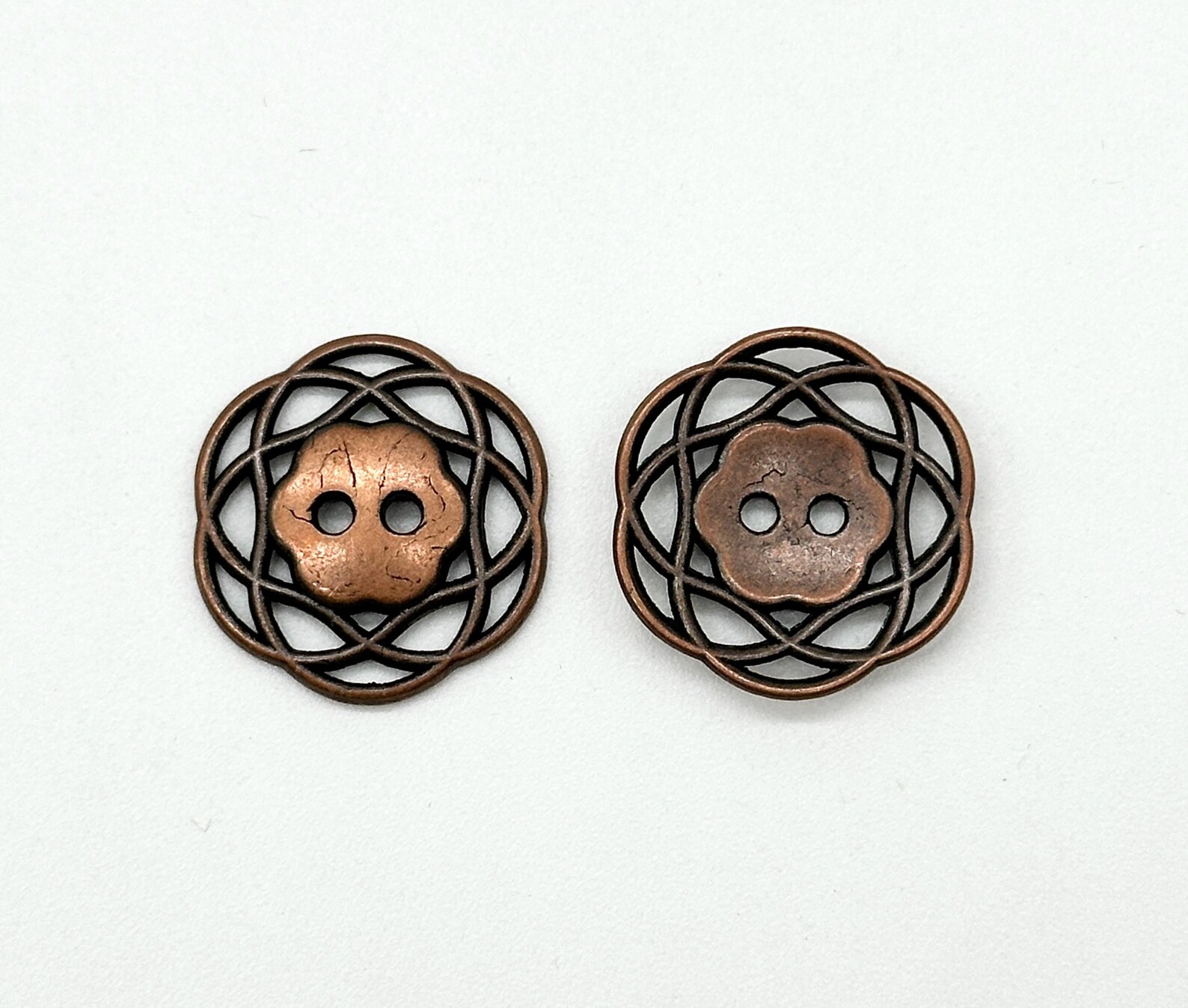 Vintage Daisy Metal Buttons: Basket Weave Design, Set of 12 - Etsy