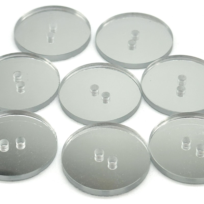 Metal Mirror Buttons - Etsy