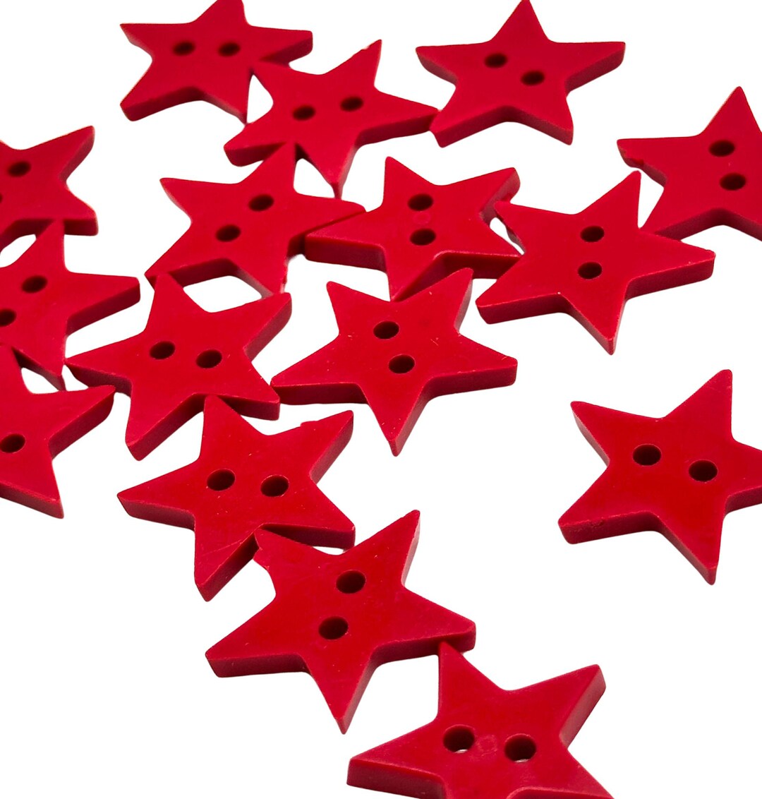 12 Pcs Vintage Red Star Nylon Buttons for Sewing | Decorative Buttons ...