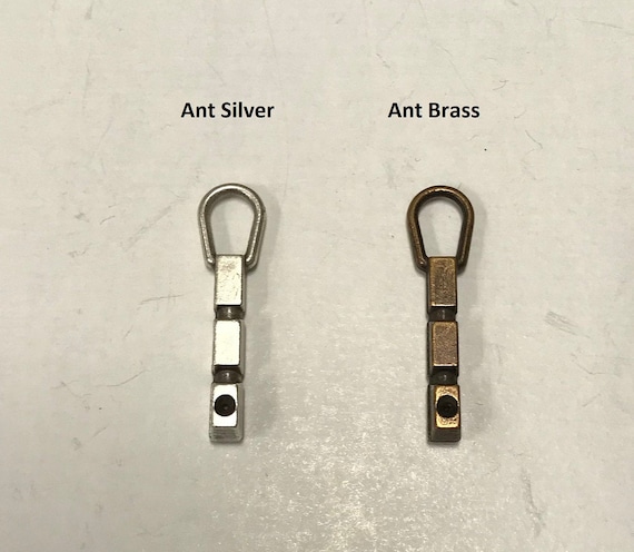 6 Pcs Art Deco Ant. Brass or Ant Silver Vintage Zipper Pull or | Etsy