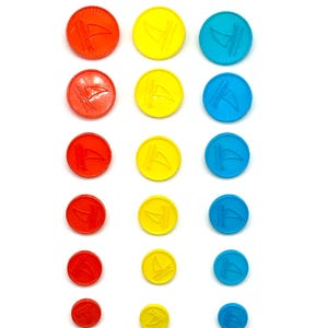 12 Pcs Vintage Sailboat Pattern Shank Buttons - Nylon, 3 Sizes ...