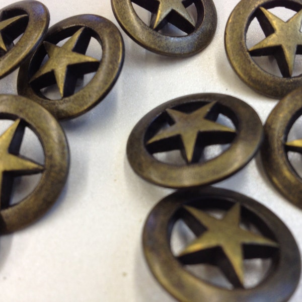 Star Metal Buttons - Etsy