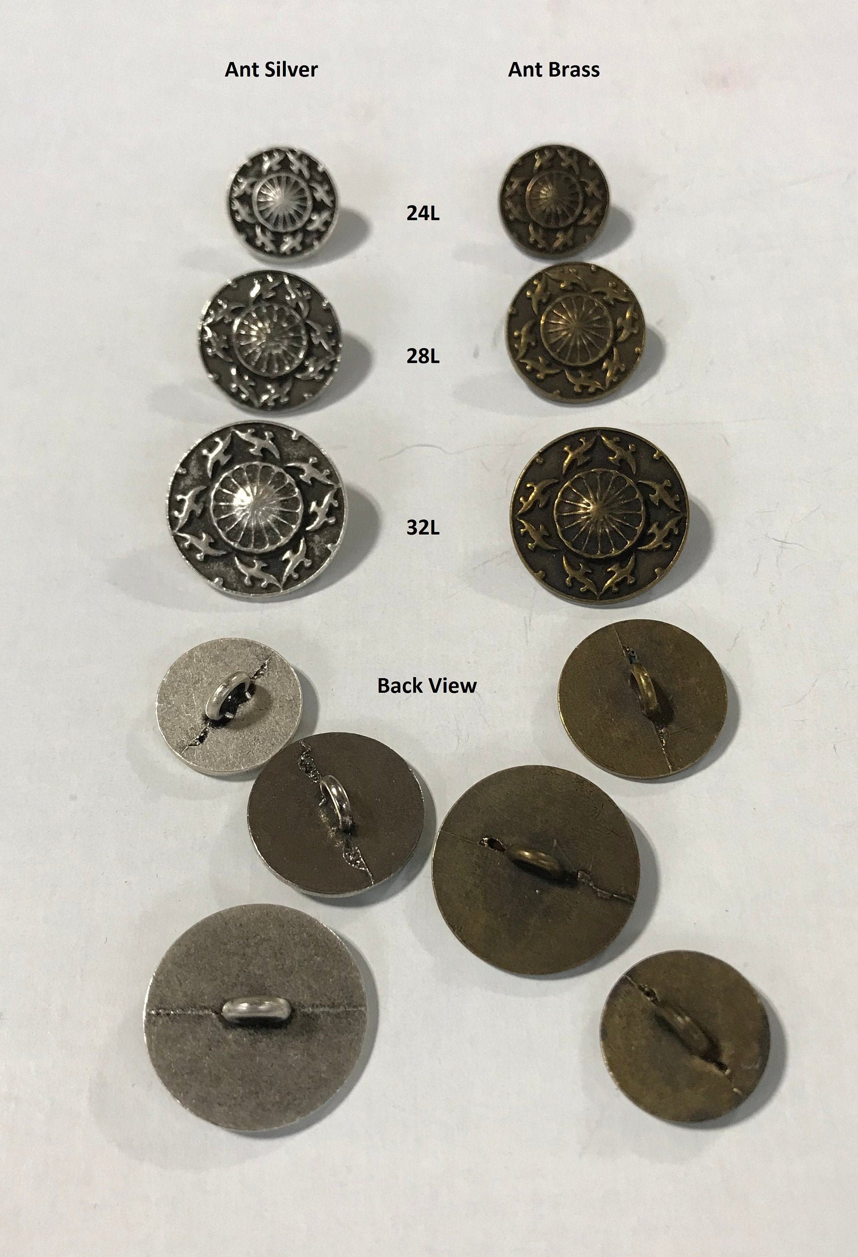 Old Flat Button Identification