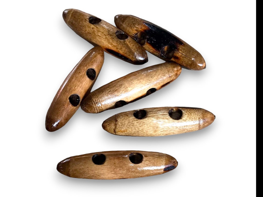 Wooden Toggles, Clothing Toggles, Vintage Toggles, Jacket or Sweater ...