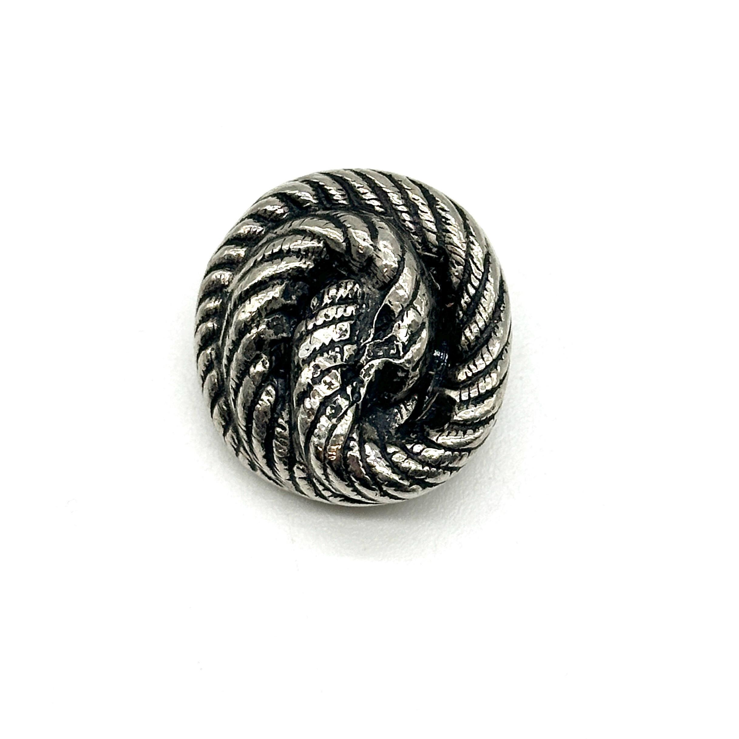 Vintage Coiled Rope Buttons: Antique Gold & Silver, DIY Crafting - 12pc ...
