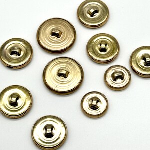 12 Pcs Vintage Anchor Shank Buttons Metal, Rope Rim, 3 Sizes Sewing ...