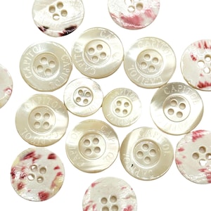 Vintage "capitol" Logo Mother of Pearl Buttons - Set of 6 - Etsy