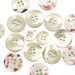 Vintage "capitol" Logo Mother of Pearl Buttons - Set of 6 - Etsy