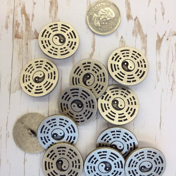 Yin Yang Buttons - Etsy
