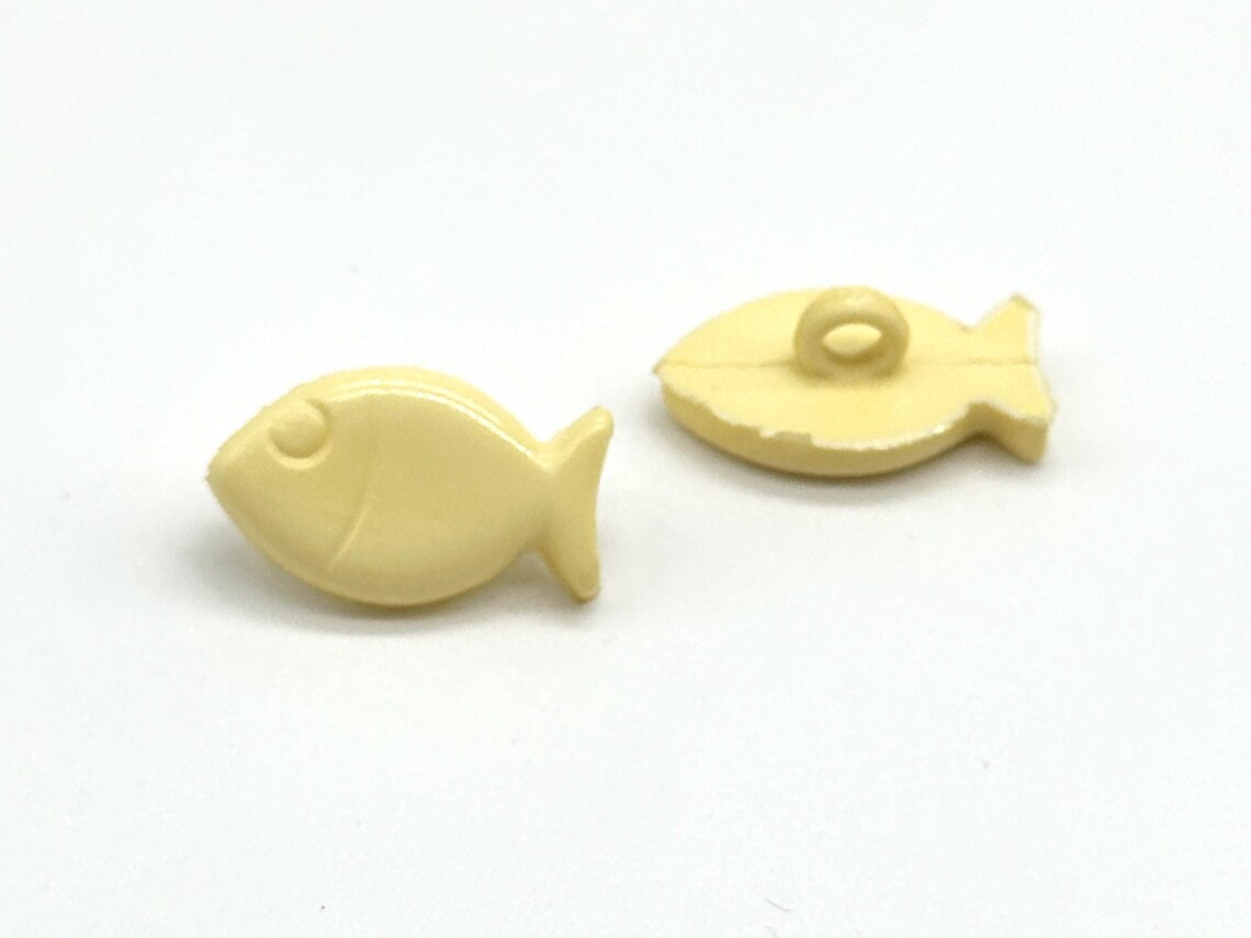 Vintage Gold Fish Buttons: 80s Novelty Sewing Supplies (set of 12) - Etsy