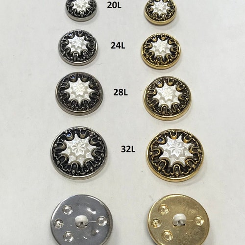 Clover Metal Buttons Cutie Retro Copper Clover Metal Shank | Etsy