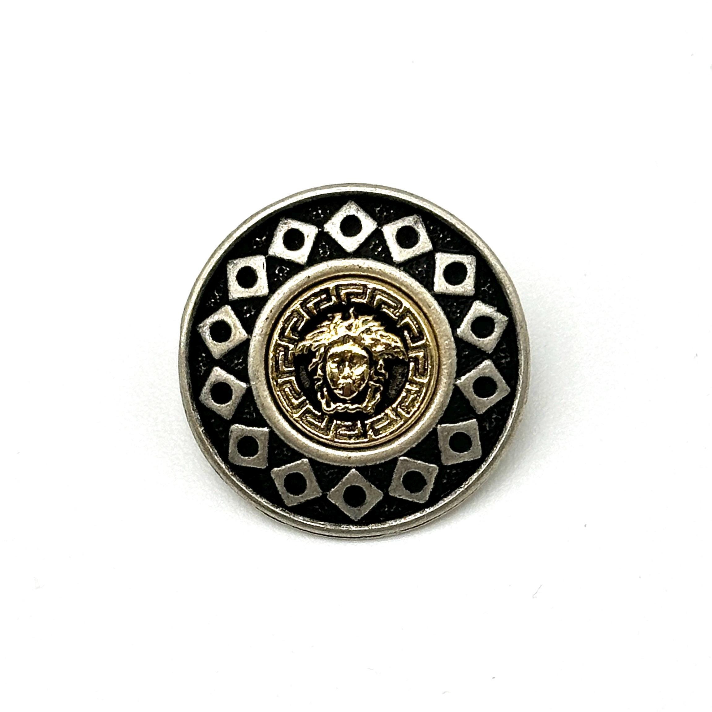 Vintage Designer Metal Shank Buttons: Gold Zamac, Set of 6 - Etsy