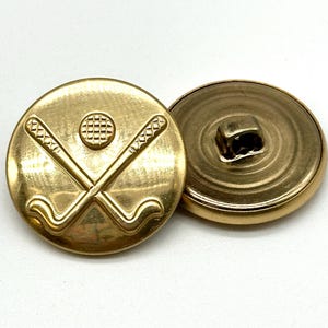 12 Pcs Vintage Golf Theme Shank Buttons Gold Metal Decorative Buttons ...