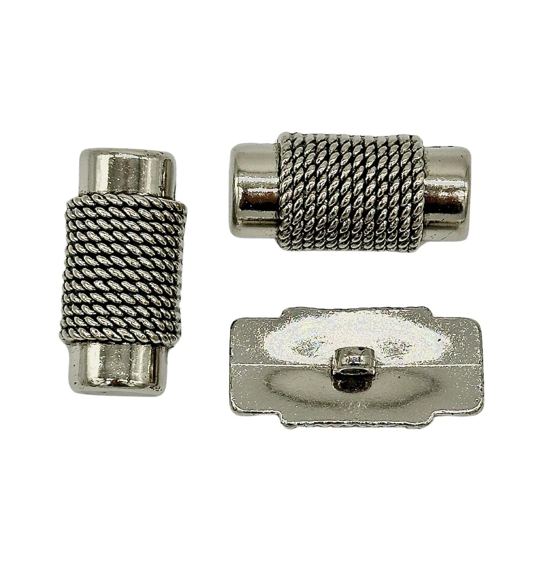 6 Pcs Vintage Toggle Buttons for Jackets | Antique Silver & Gold ...