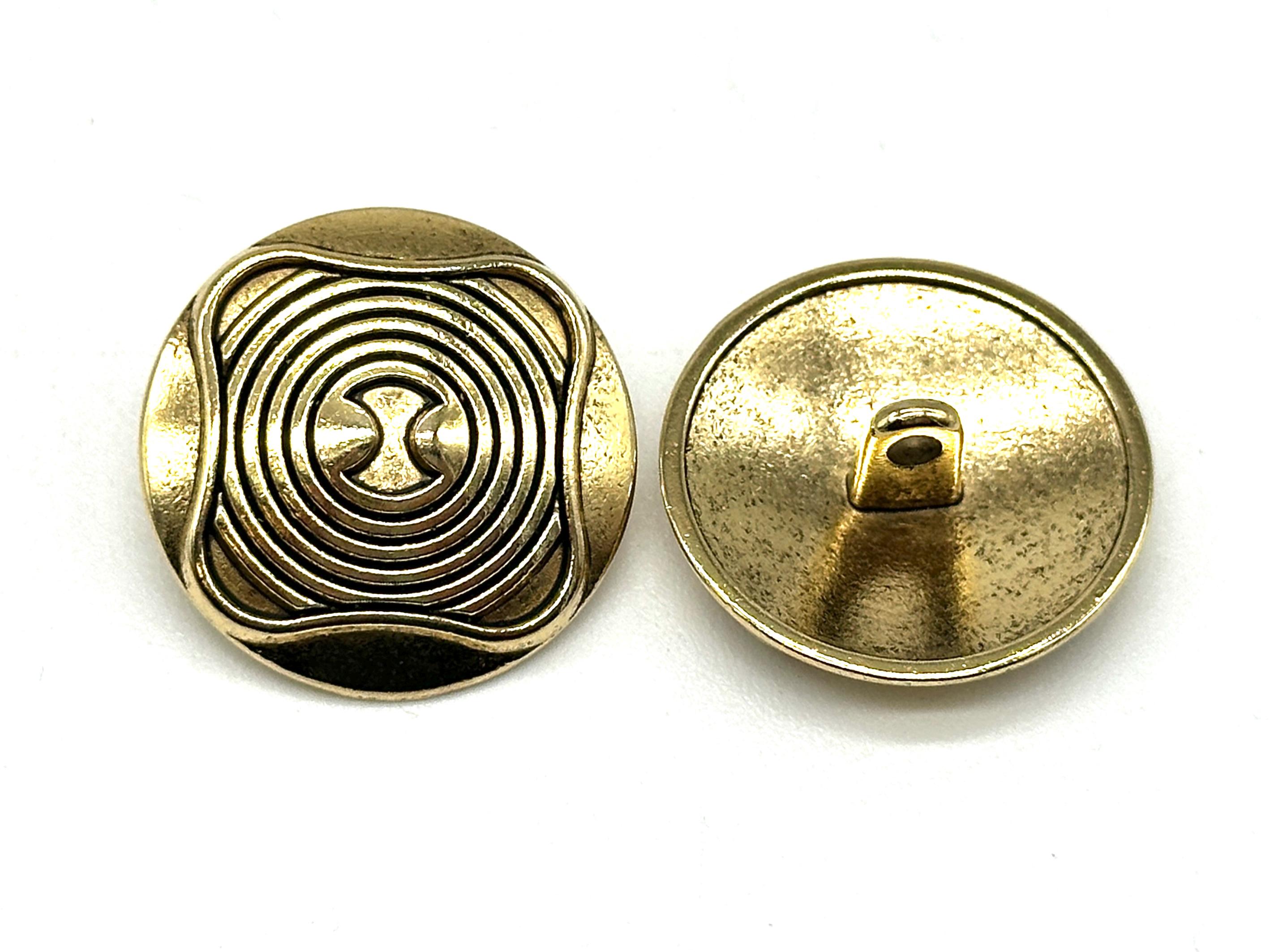 12 Pcs Vintage Knot Pattern Shank Buttons: Antique Silver or Gold - Etsy