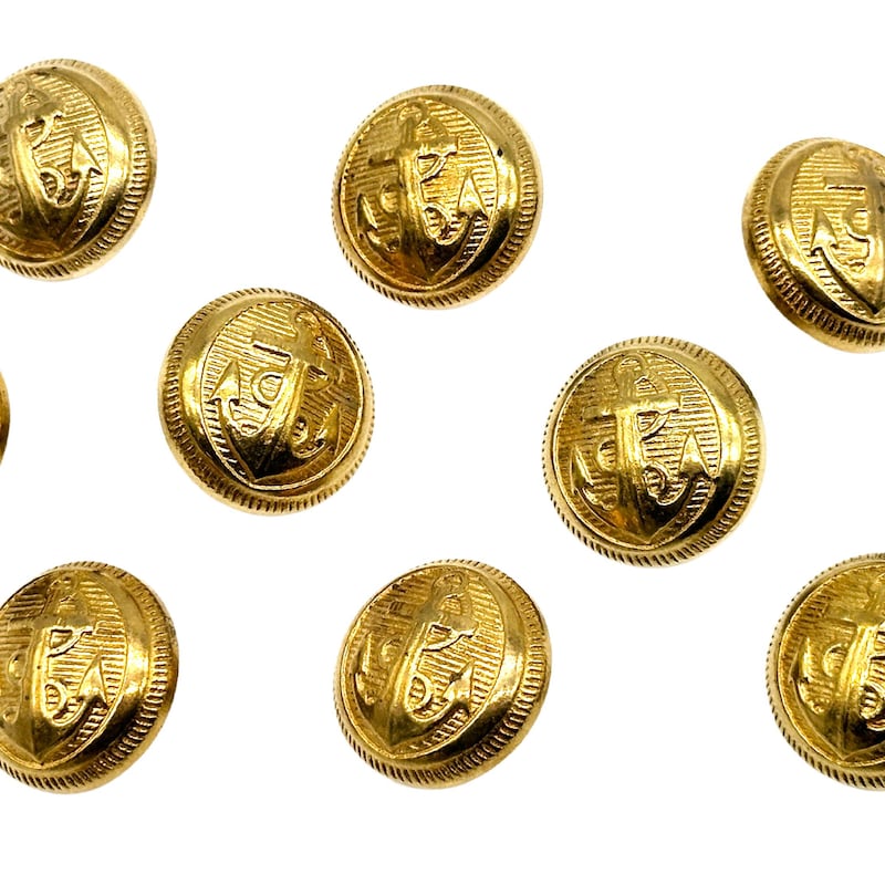 Silver Buttons Nautical - Etsy
