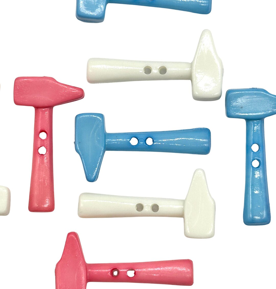 Vintage "hammer" Shape 2 Hole Buttons for Sewing | Decorative Metal ...