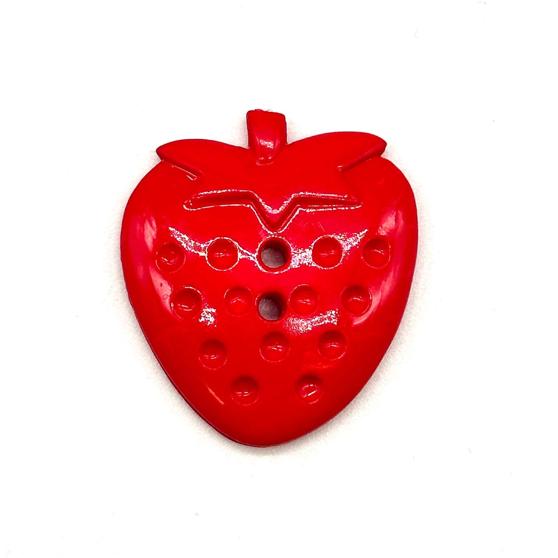12 Vintage Red Strawberry Buttons: 90s Novelty Sewing Embellishments - Etsy