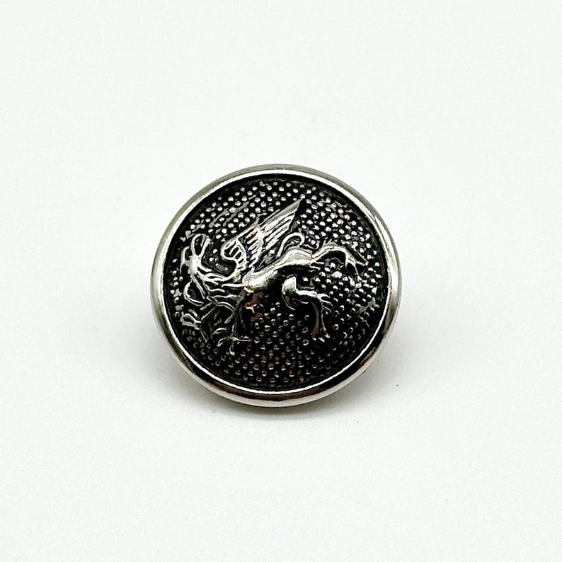 Vintage Griffin Metal Shank Buttons - 1970s USA Made - Set of 12 - Etsy